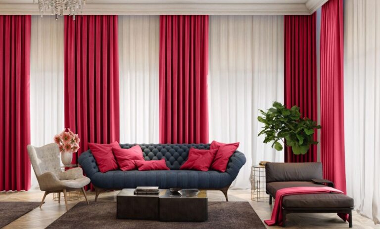 Cortinas rojas - Decoración, Pasión y Estilo